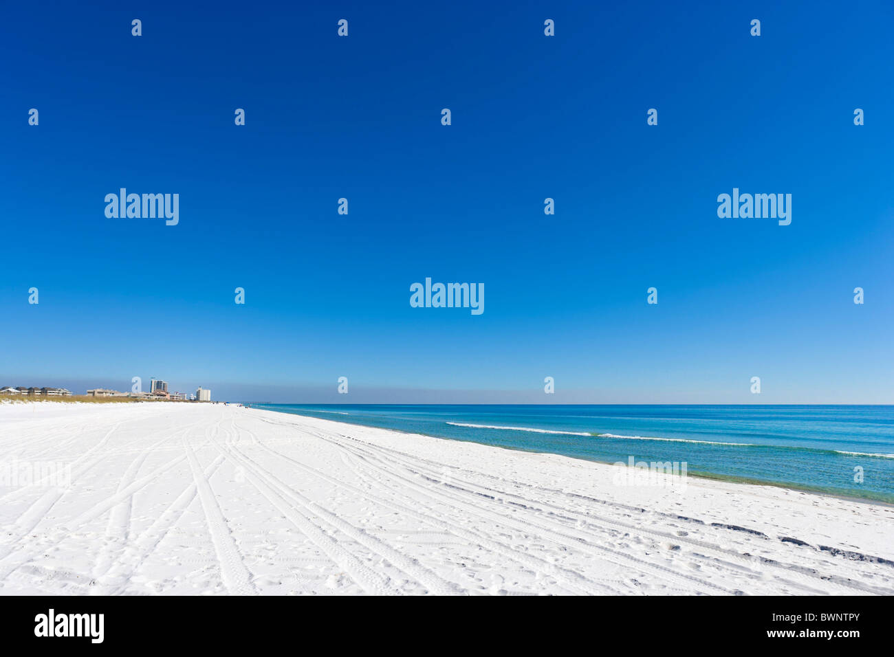 Strand Direkt Vor Der Gulf Islands National Seashore Pensacola Beach