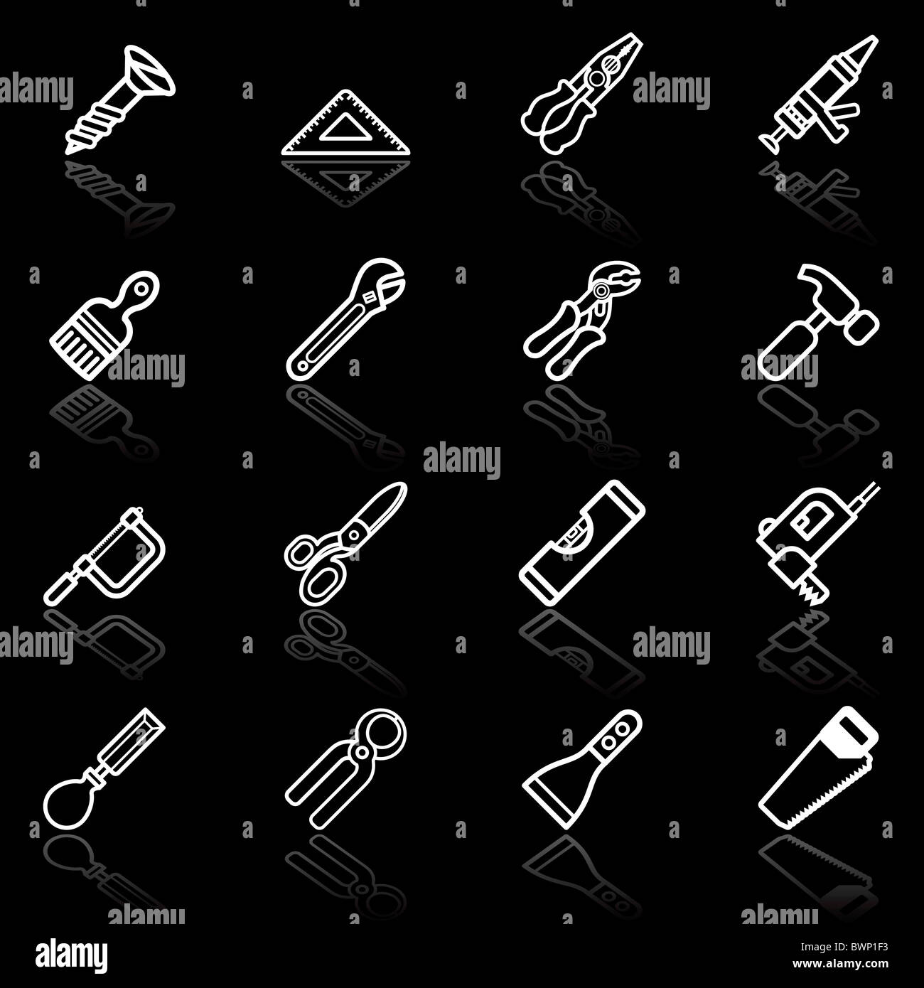 Eine Vektor-Reihe der Symbole Stockfotografie - Alamy