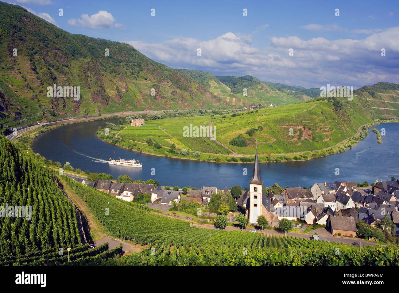 Deutschland Europa Dorf von Bremm Mosel Region Mosel Stadt Rheinland ...