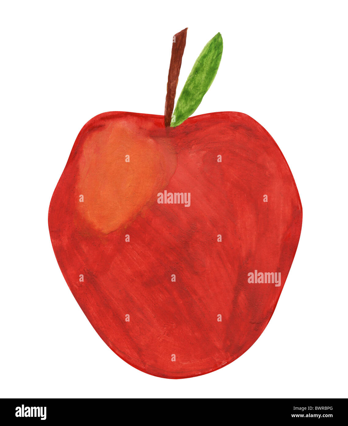 Aquarell vom kind gemalt Ausgeschnittene Stockfotos und -bilder - Alamy