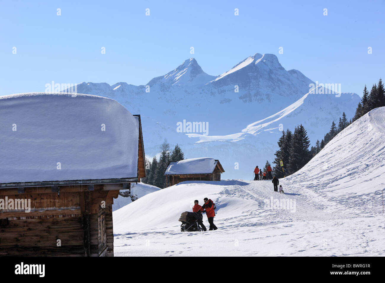 Schweiz Europa Meiringen-Hasliberg Kanton Bern Bern Berner Oberland ...