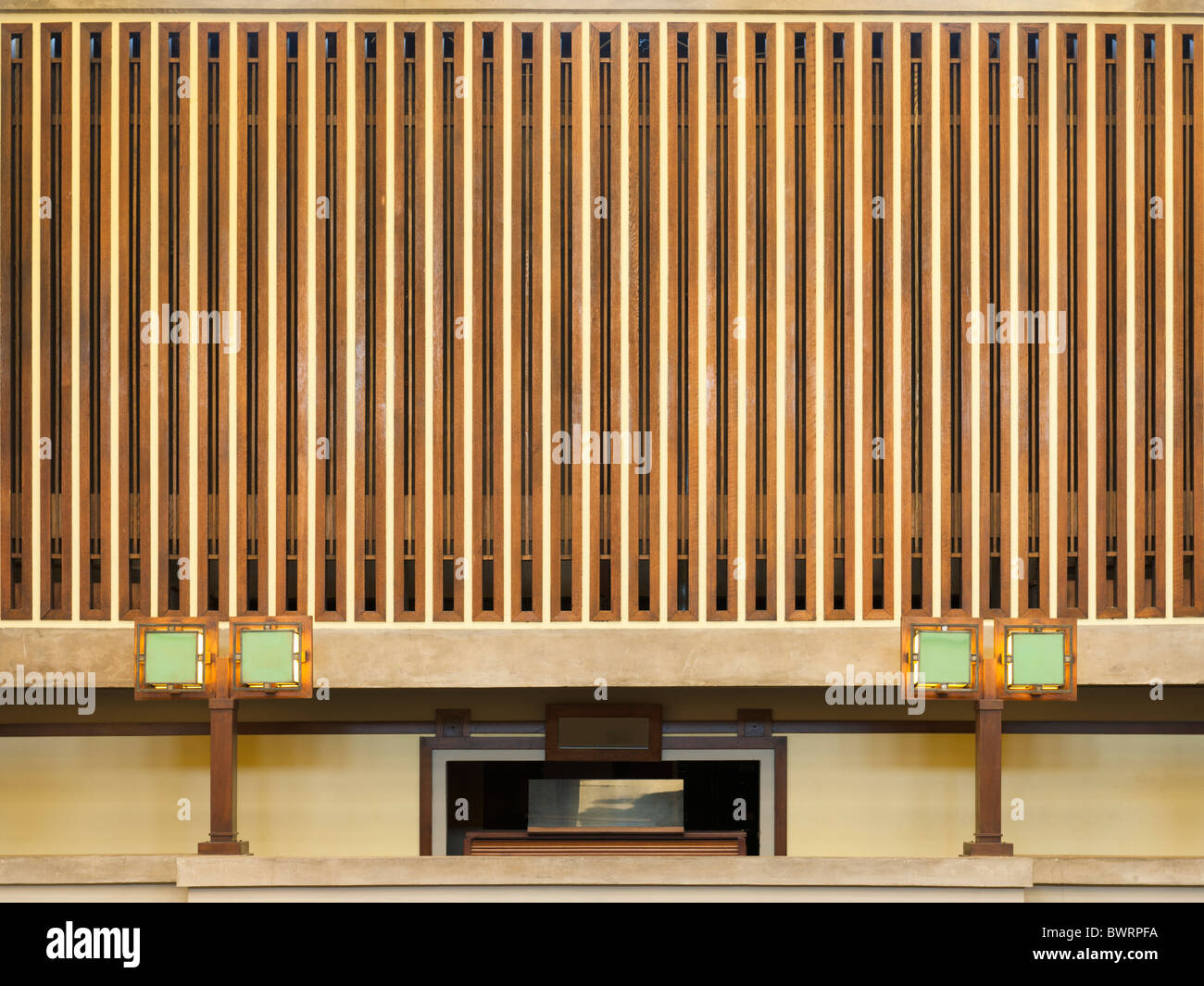 Unity Temple, Oak Park, Illinois, Frank Lloyd Wright Stockfotografie ...