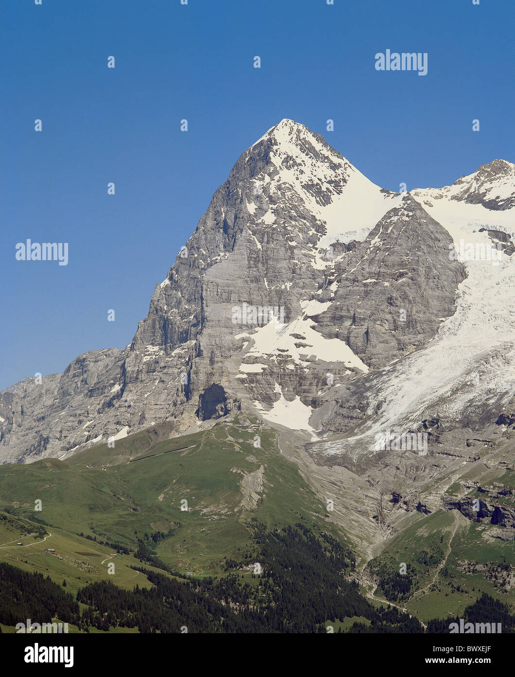 Berg der Schweiz Europas Kanton Bern Eiger Berner Oberland ...
