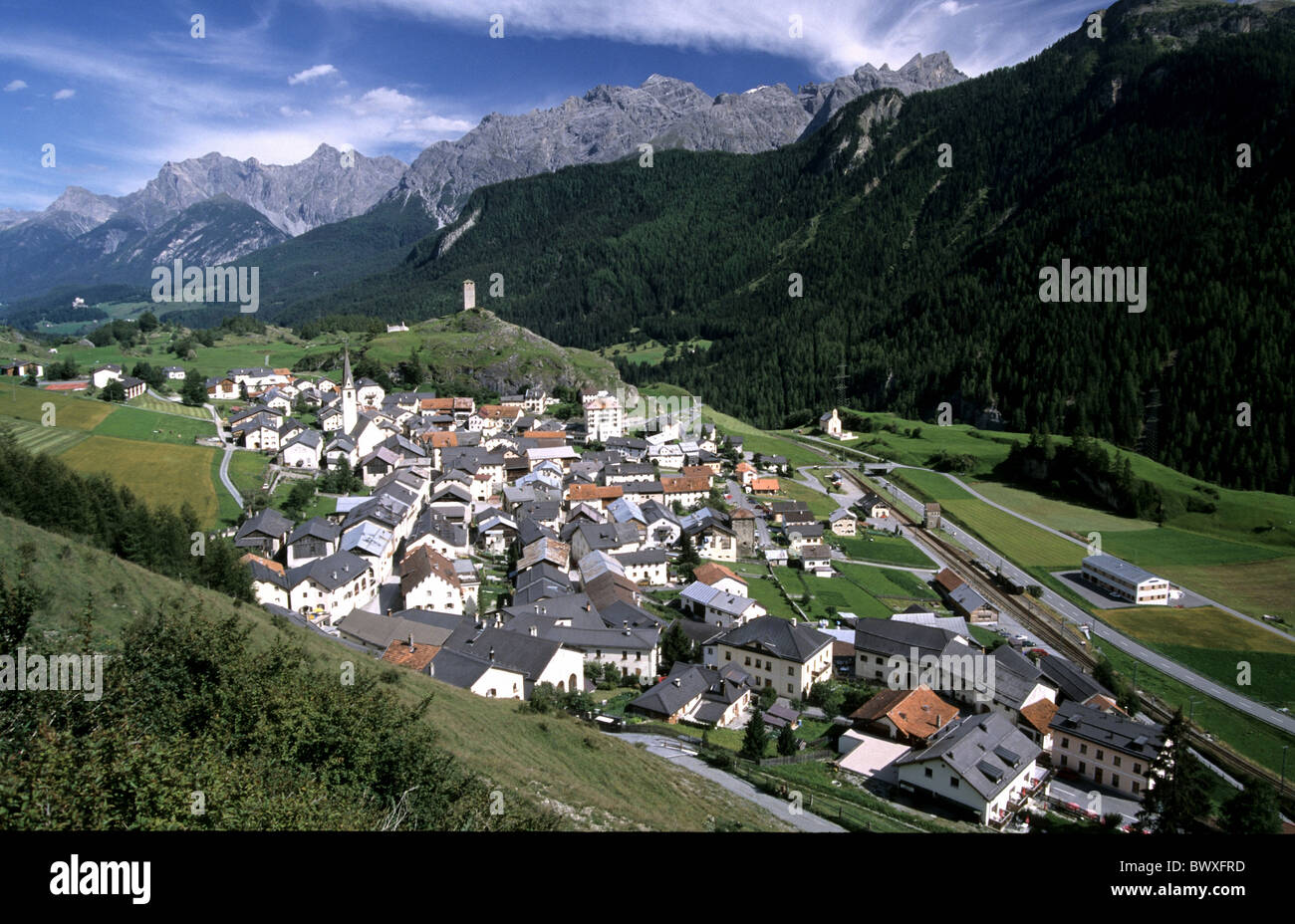 Ardez Switzerland Europe Graubünden Grisons Stockfotos & Ardez ...