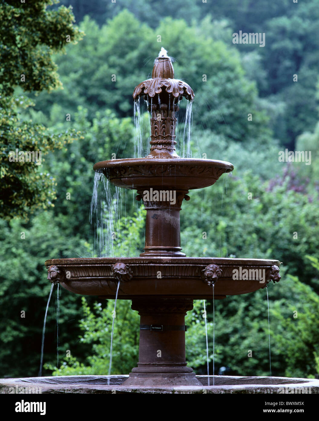 alte Brunnen Kaskaden Baden-Württemberg Deutschland Europa Kloster ...