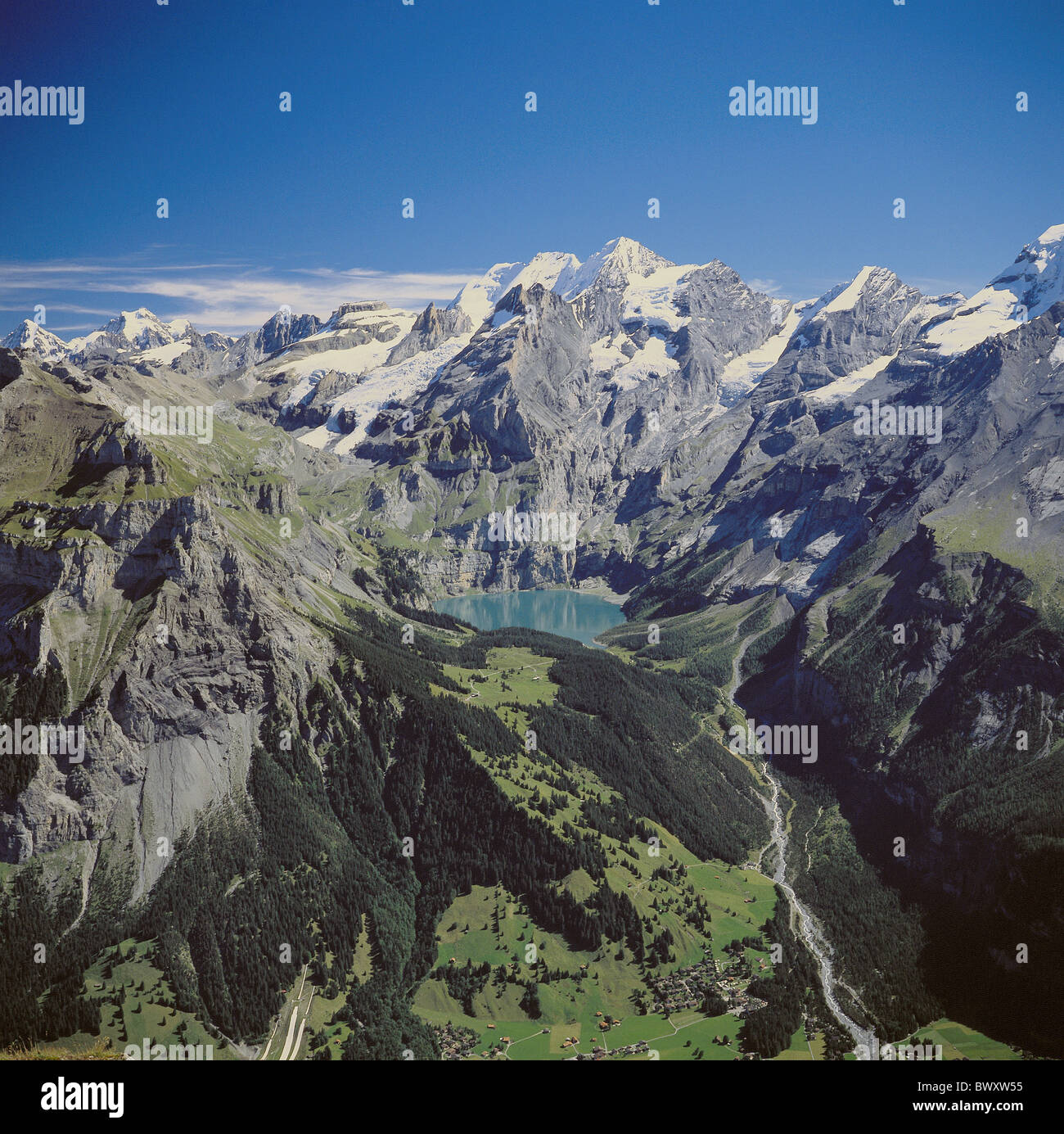 Schweiz Europa Kanton Bern Berner Oberland Berg Panorama See ...