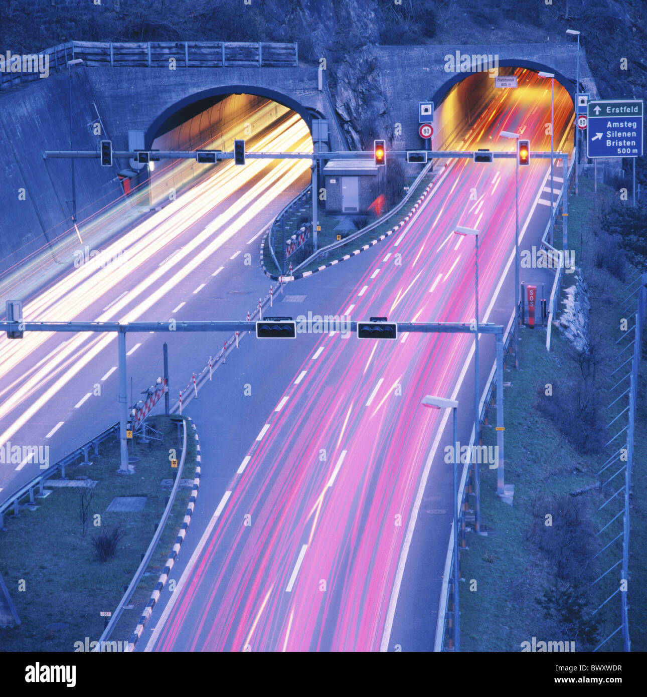Highway tunnel entrance gotthard switzerland -Fotos und -Bildmaterial ...