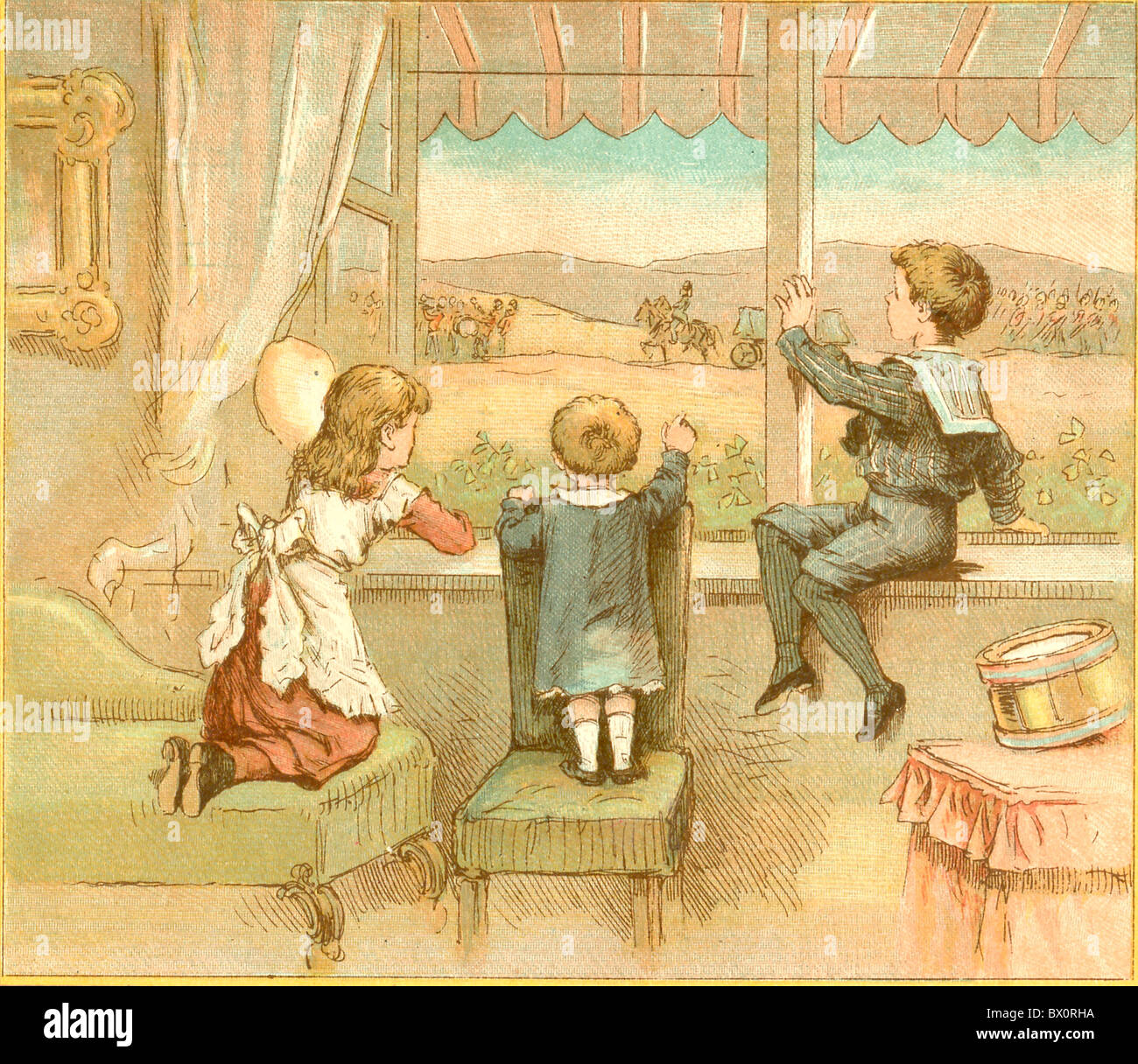 Illustration von R Andre aus ein Soldat Kinder von Juliana Horatia ...