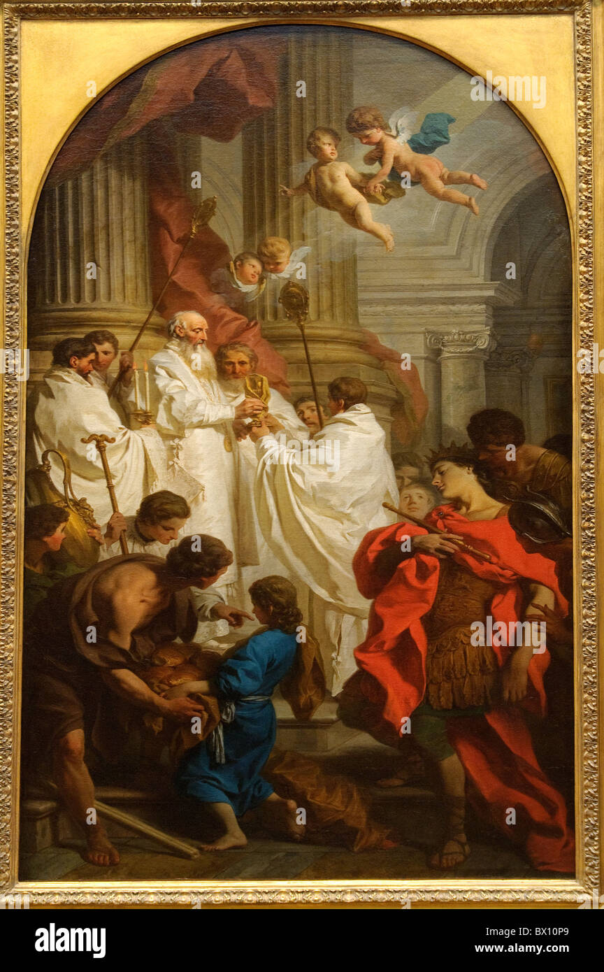 Die Masse des heiligen Basilius, 1746, durch Pierre Hubert Subleyras ...