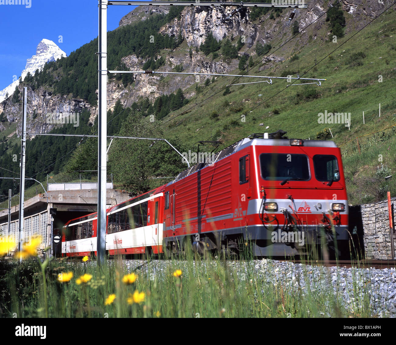 Walliser Alpen express Furka Oberalp Glacier Express Matterhorn ...