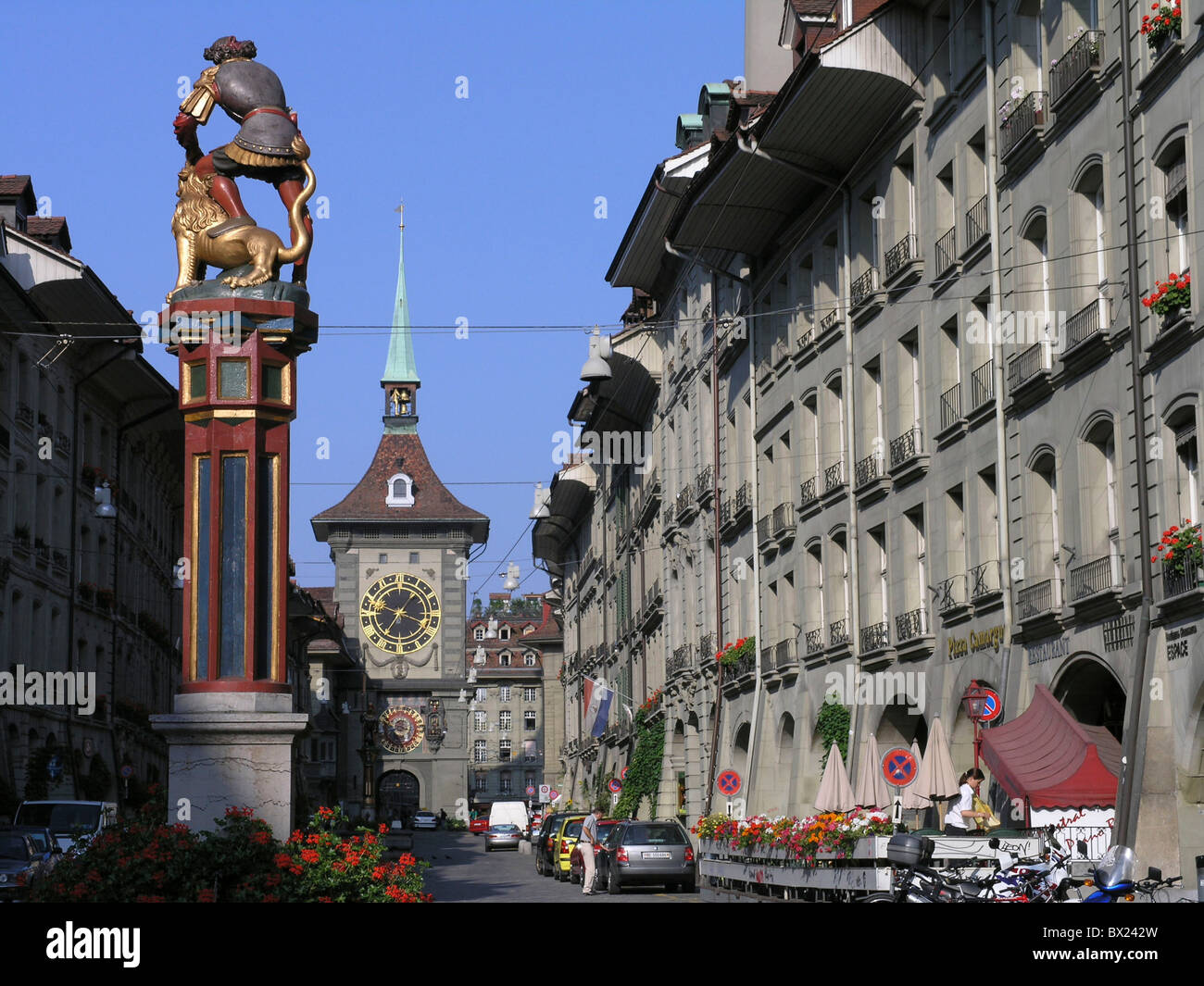 Bern Stadt Markt Lane Bern alte Stadt der Schweiz Europa Stadt gut ...