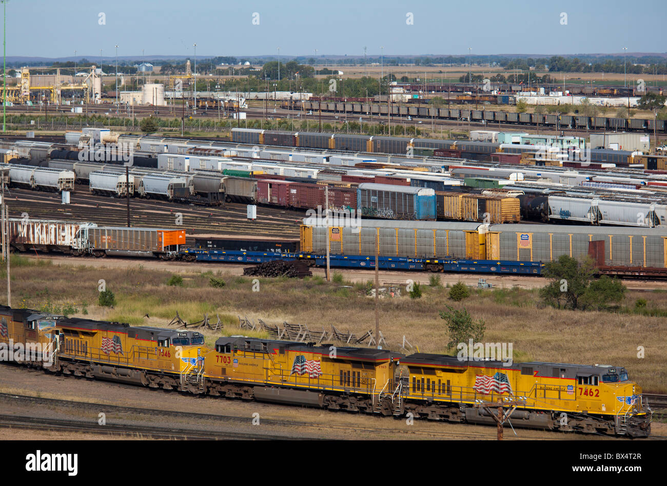 Union Pacific Railroad Bailey Yard Stockfotografie - Alamy