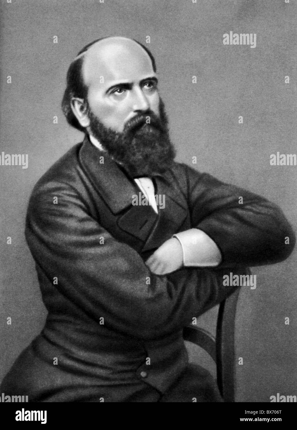 Herwegh, Georg, 31.5.186 - 7. 4.1875, deutscher Autor/Schriftsteller ...