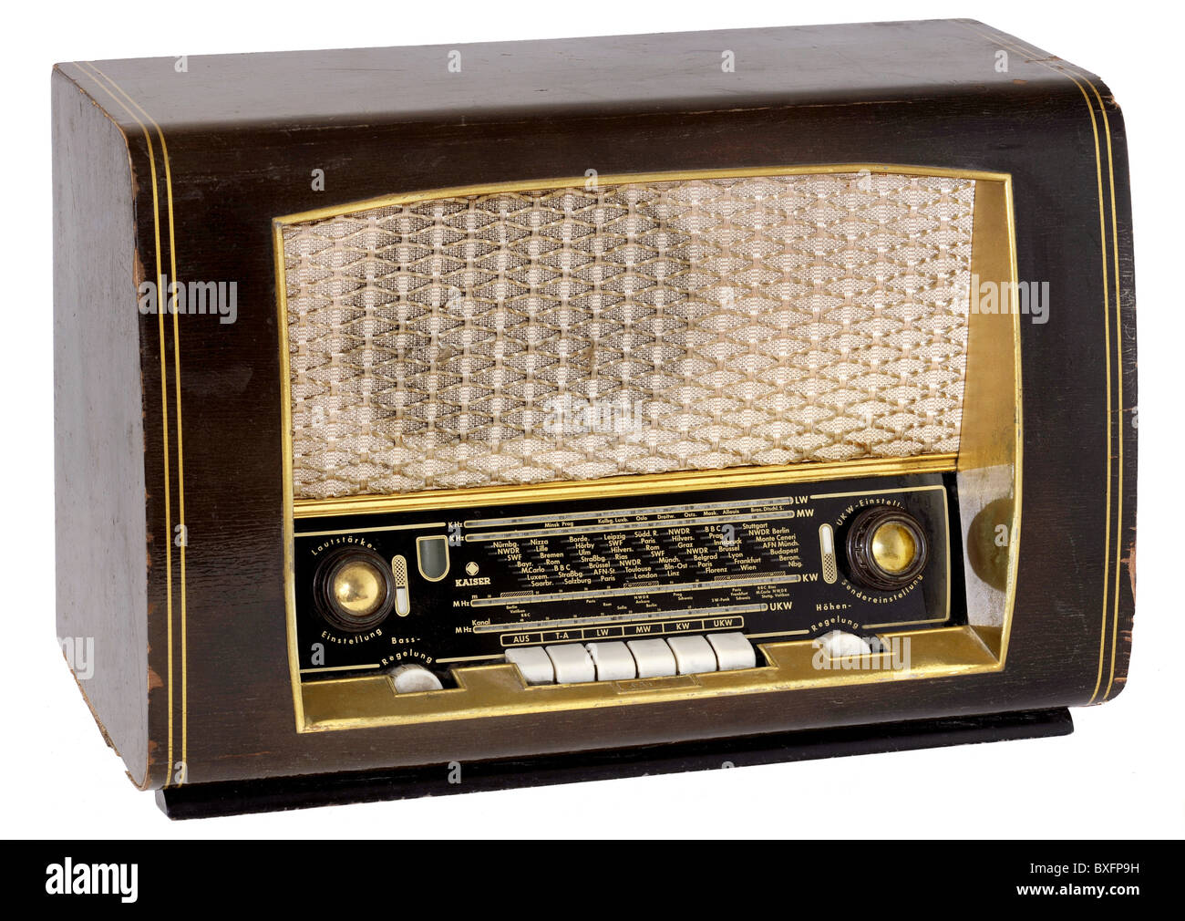 Rundfunk, Radio, Kaiser, Modell W 1140, Deutschland, 1954, 1950er Jahre ...