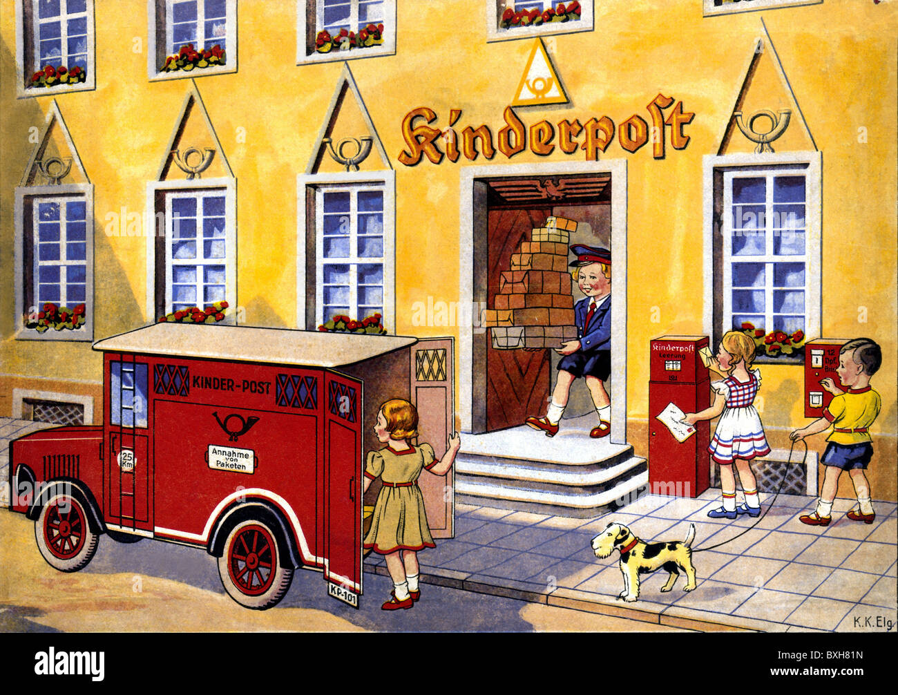 Spielzeug, Kinderpost, Post, Deutschland, um 1934, Zusatzrechte ...