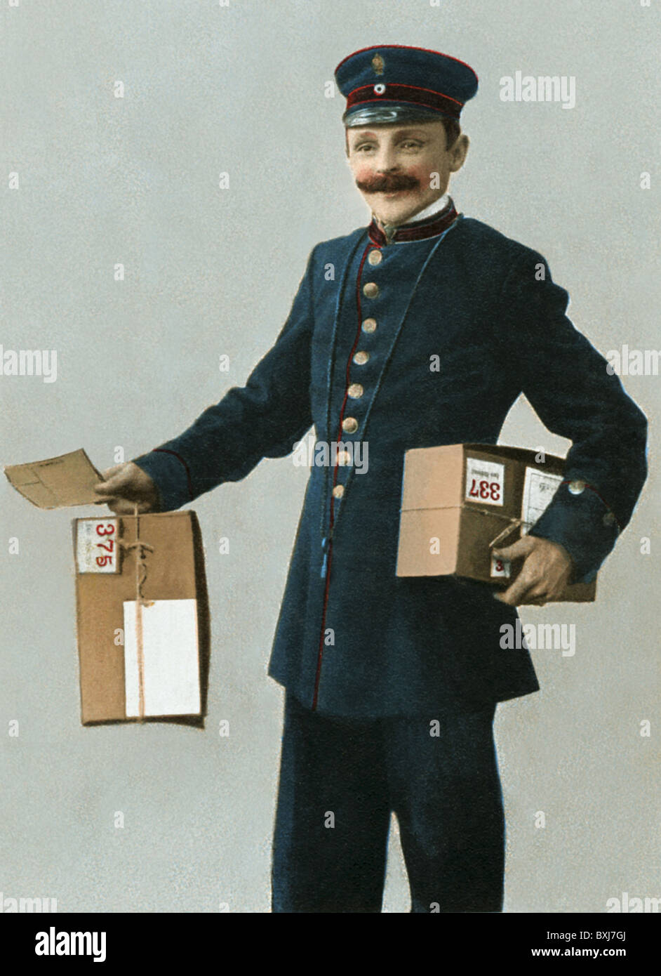 Post / Post, Paketzusteller, Reichspost, Deutschland, 1905 ...