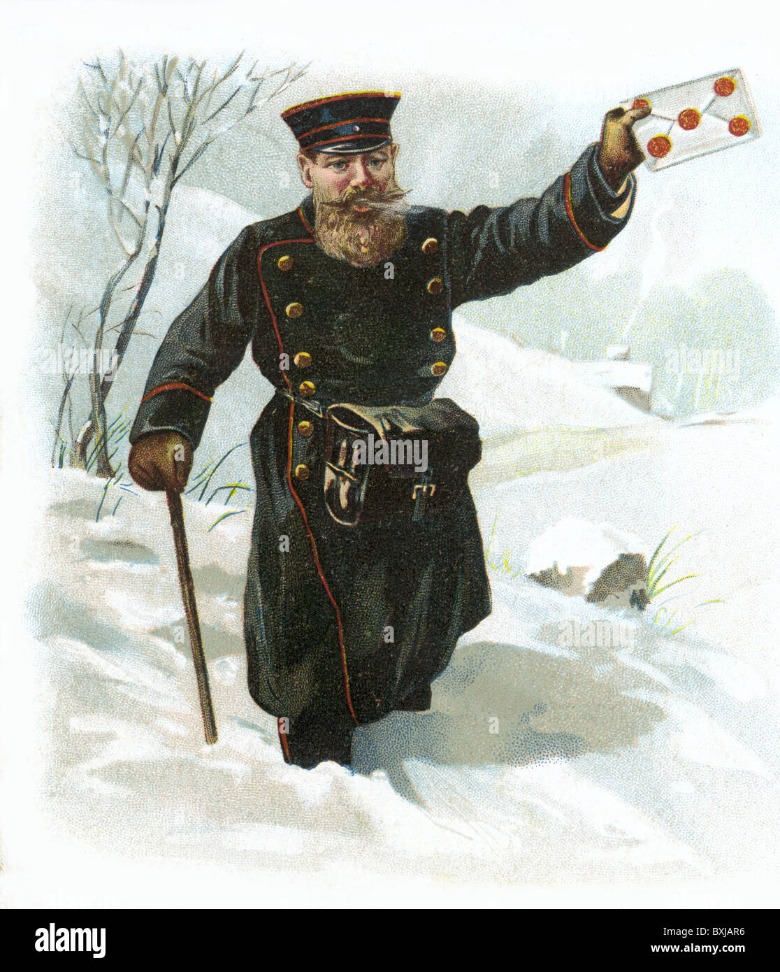 Post, Postboten, Postboten mit Brief, Deutschland, 1898, Zusatzrechte ...