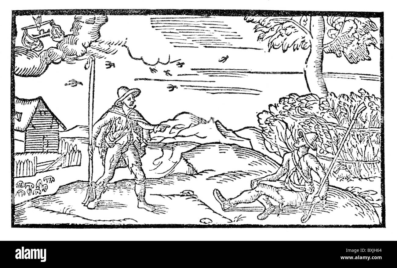 Der Hirte Kalender; September; Illustration zu dem Gedicht des gleichen ...