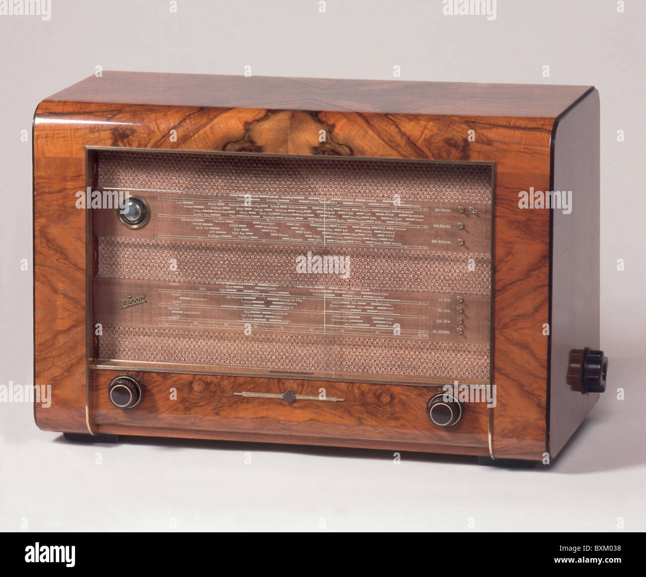 Broadcast radio set telefunken germany 1950s 20th century 50s chassis ...