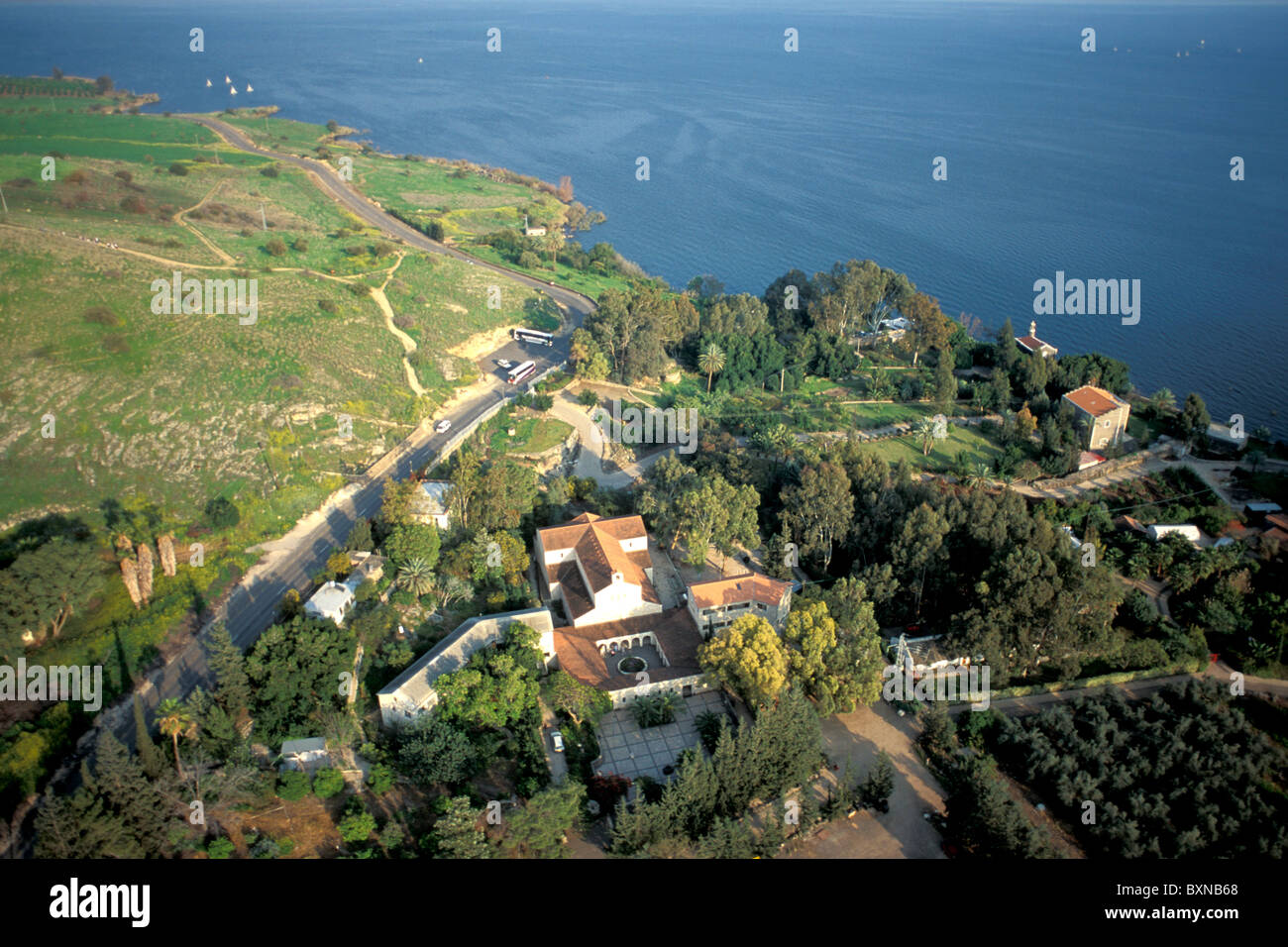 Israel, See Genezareth, die Kirche von der Vermehrung der Brote und der ...