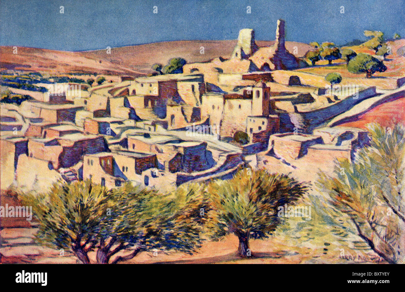 Die biblischen Dorf von Bethanien, in der Nähe von Jerusalem, Palästina ...