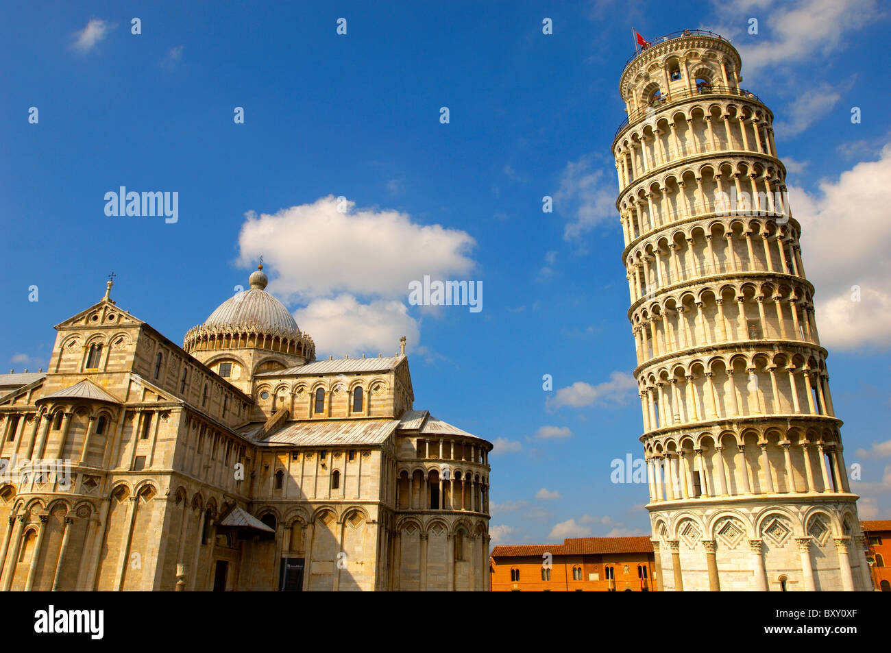 Schiefer Turm von Pisa - ein UNESCO-Weltkulturerbe, Piazza del Miracoli ...