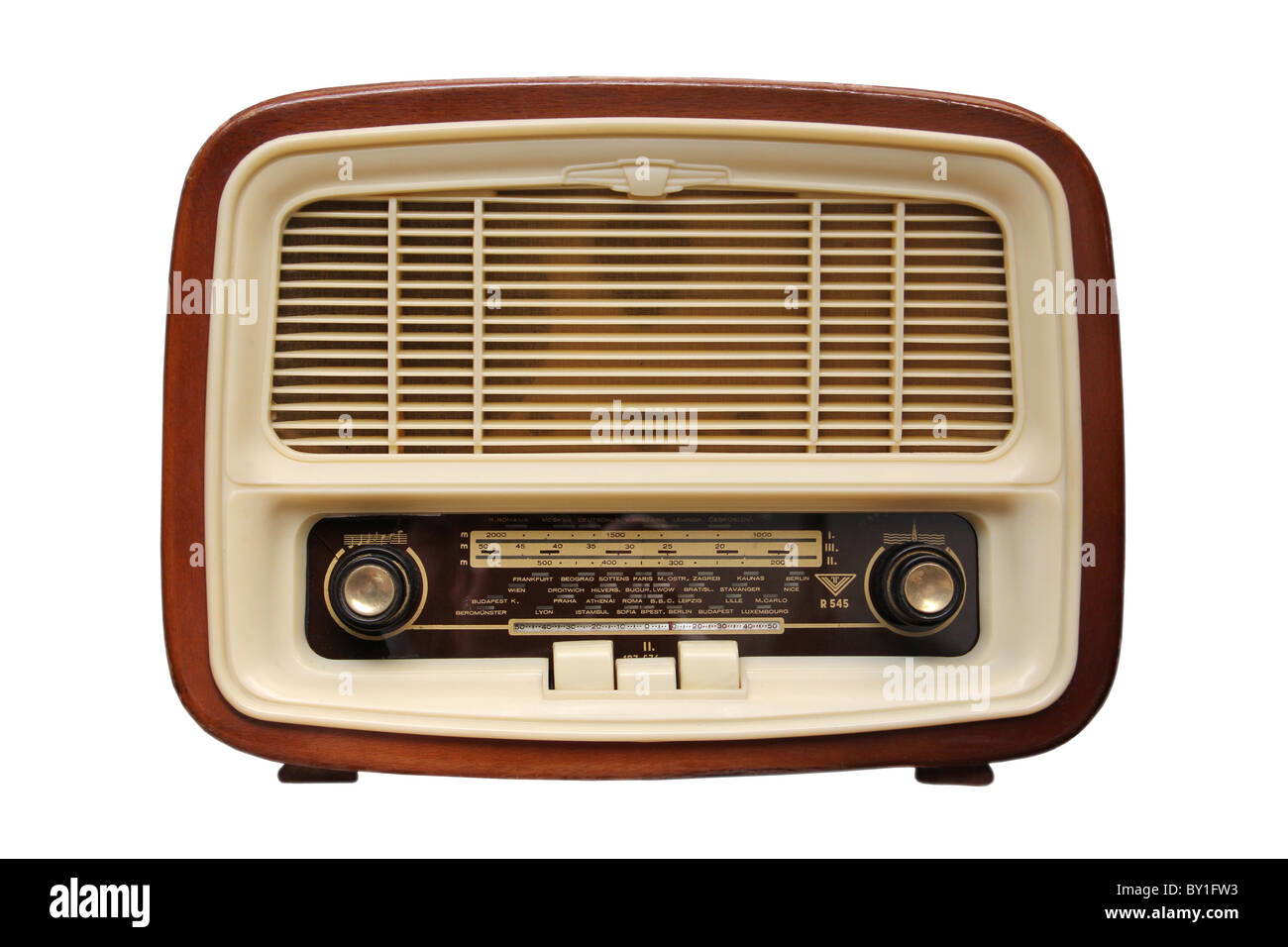 Altes Radio von 1950 und die Jahre Stockfotografie - Alamy