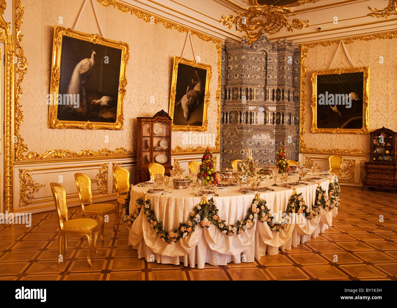 Russland, St. Petersburg, Katharinenpalast, Zarskoje Selo. Die ...