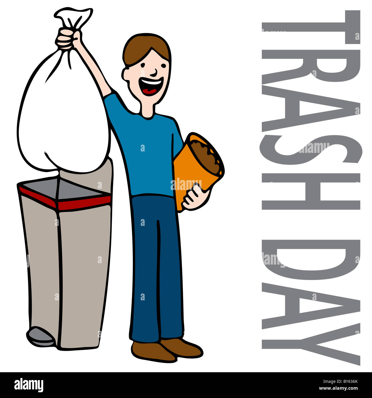 Taking Out Trash Bag Stockfotos und -bilder Kaufen - Alamy