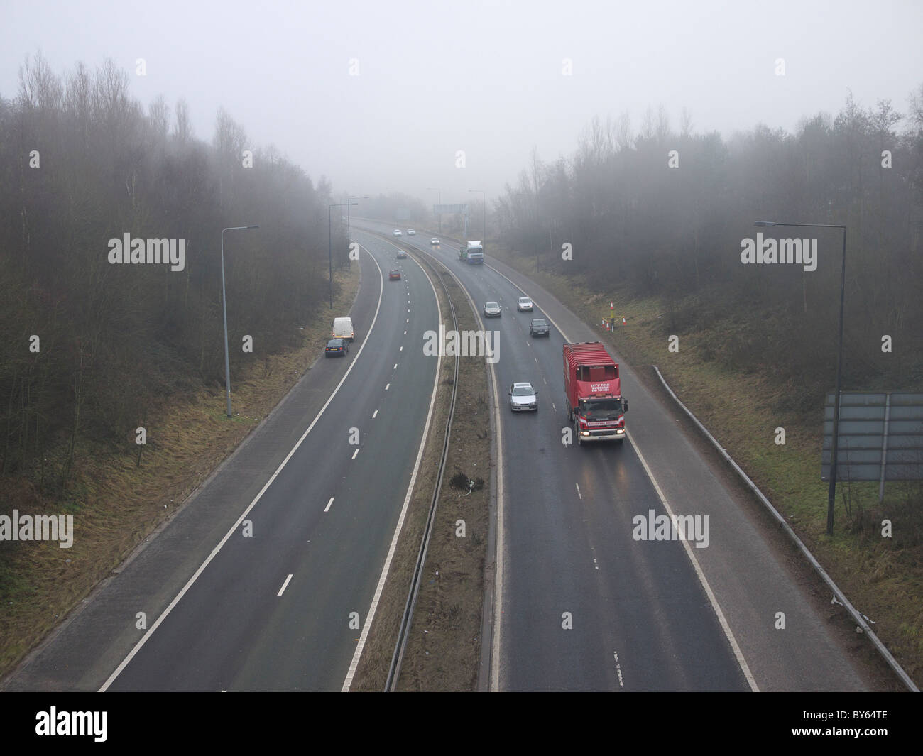 A627 Autobahn in Oldham, Lancashire, England, UK Stockfotografie - Alamy