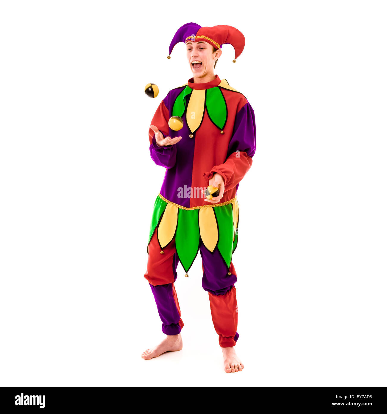 Jester juggler juggling -Fotos und -Bildmaterial in hoher Auflösung – Alamy