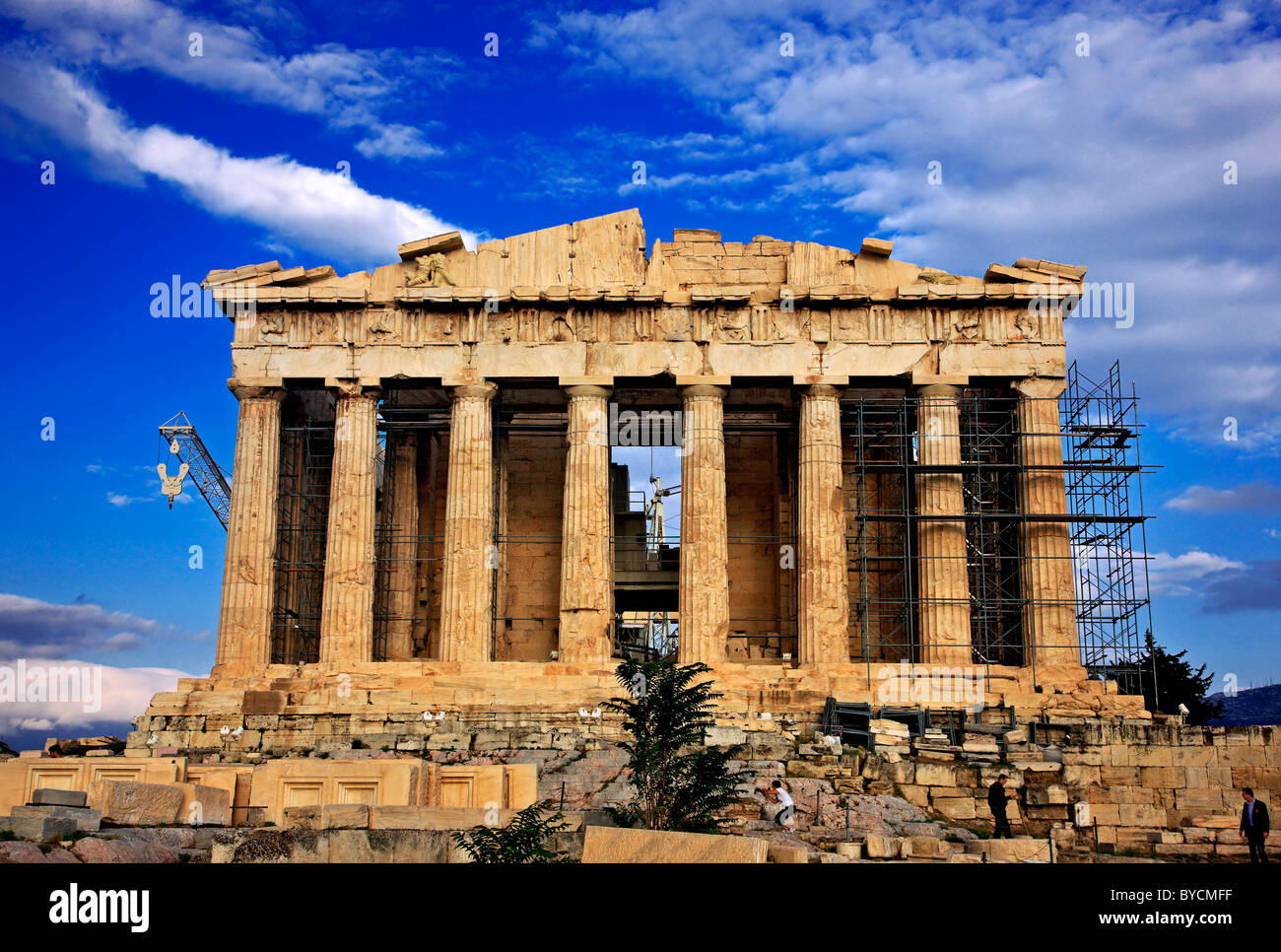 Der Parthenon von der Akropolis in Athen, ewiges Symbol der klassischen ... Der Parthenon von der Akropolis in Athen, ewiges Symbol der klassischen ...