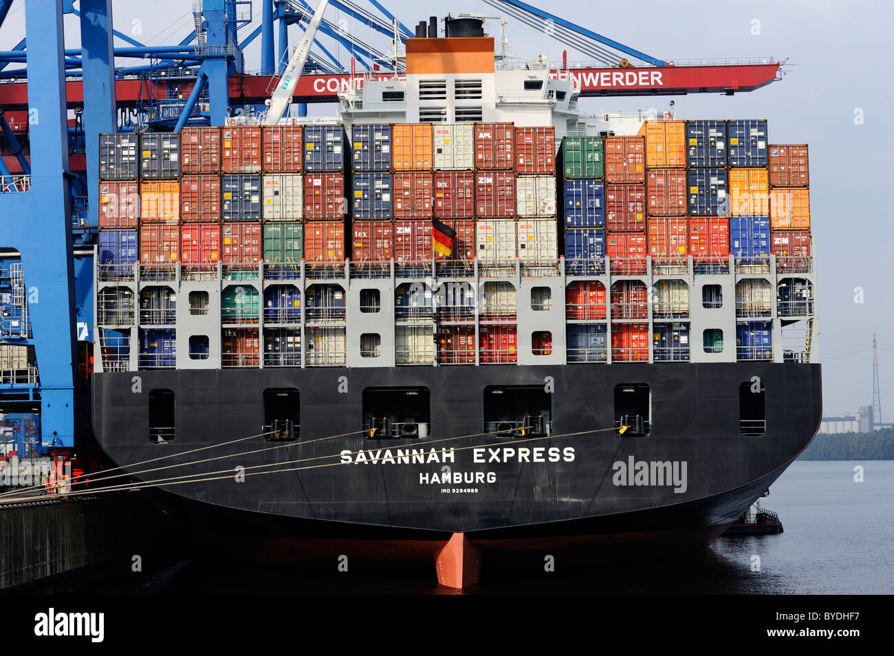 Savannah Express Containerschiff am Container Terminal Altenwerder in ...