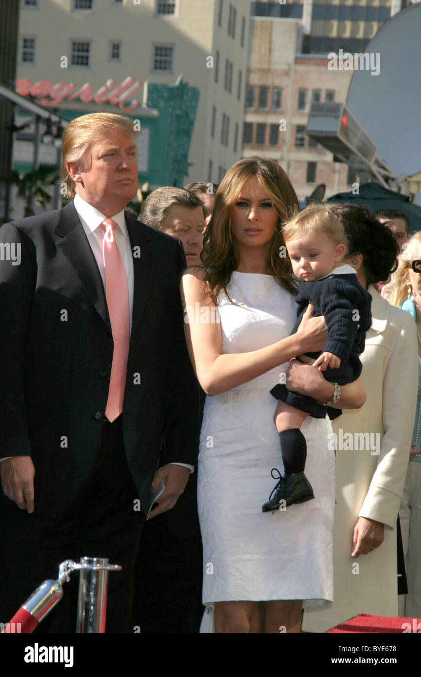 Donald Trump, Melania Trump, Sohn Barron William Trump Donald Trump mit ...