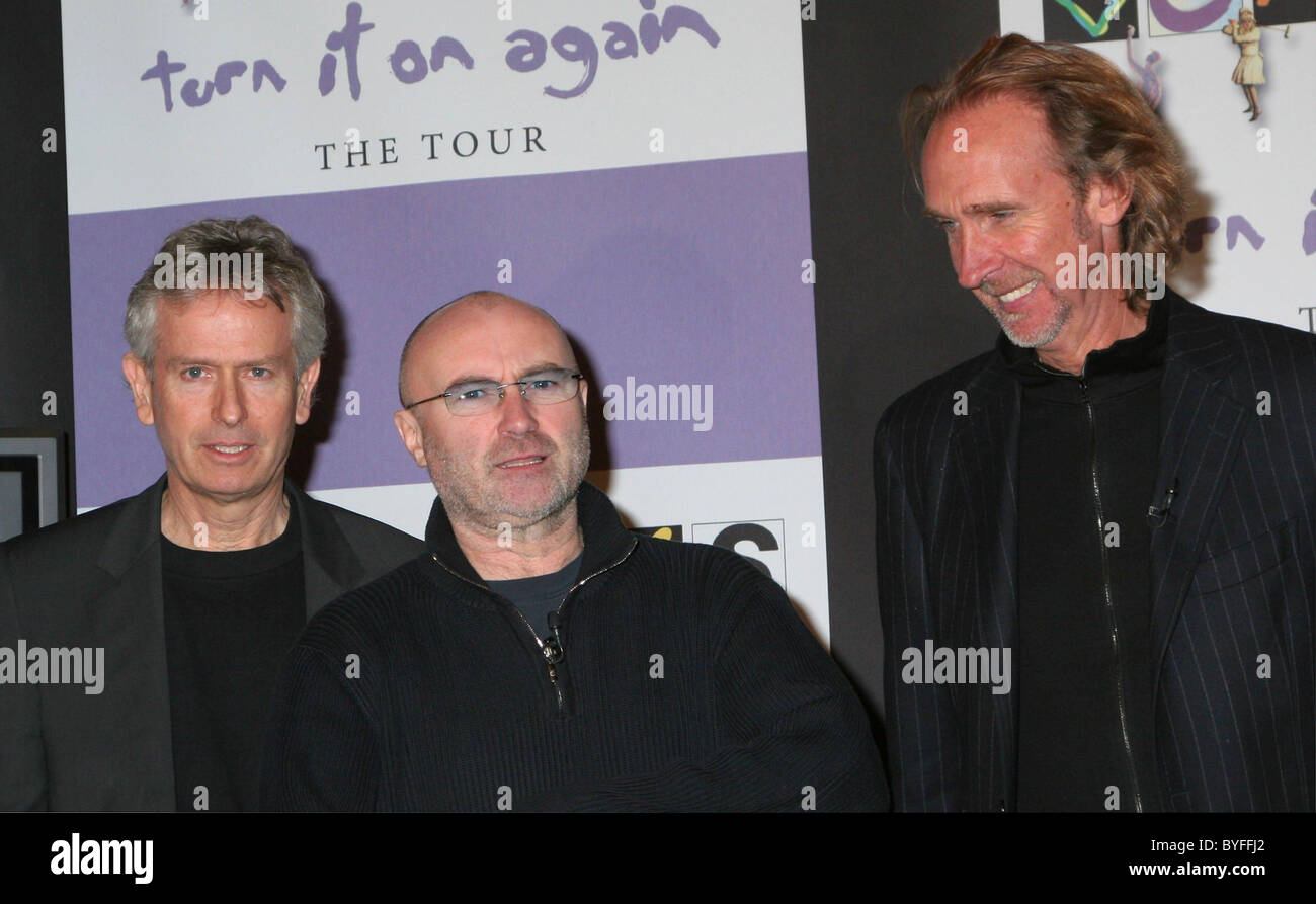 Tony Banks, Phil Collins und Mike Rutherford Genesis kündigt Termine für "Turn It auf Again ...