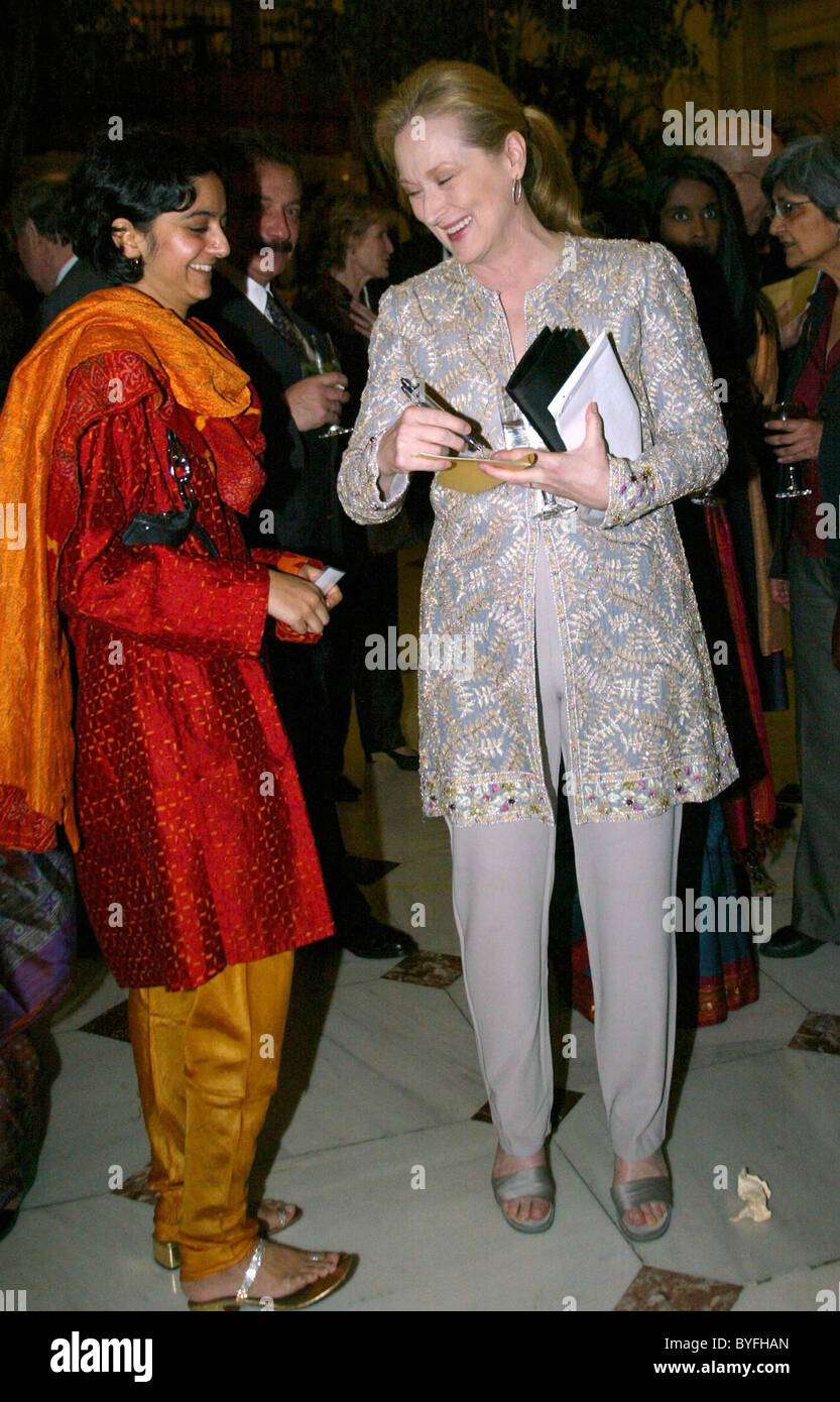 Meryl Streep und Gast erschien als ICRWs "Champions For Change" 2007 ...