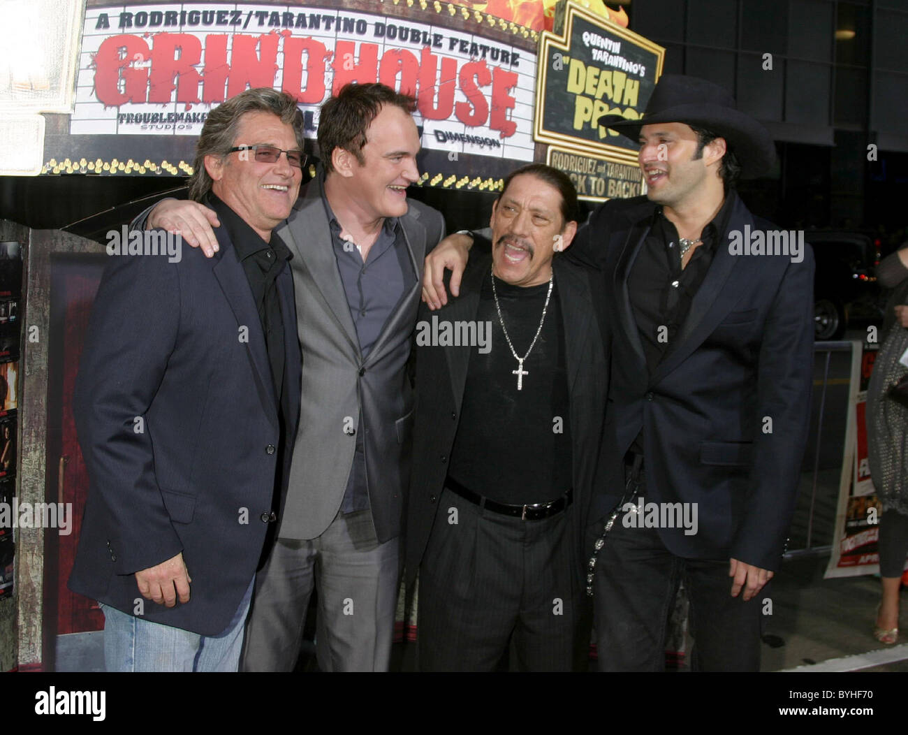 Danny Trejo, Kurt Russell, Quentin Tarantino und Robert Rodriguez Los ...