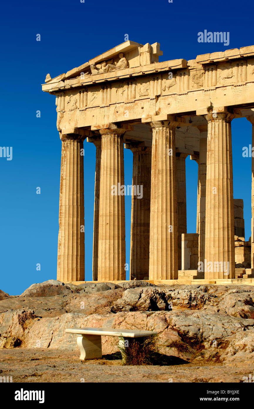 Der Parthenon Tempel antiken griechischen Tempel, die Akropolis von ...