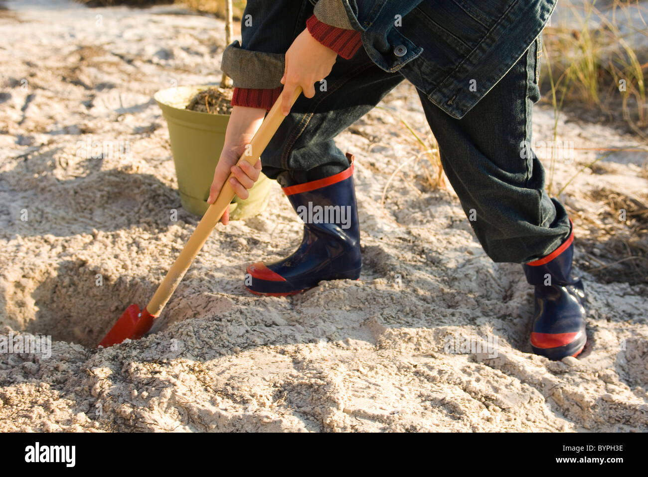 Eingraben Strand Stockfotos und -bilder Kaufen - Alamy