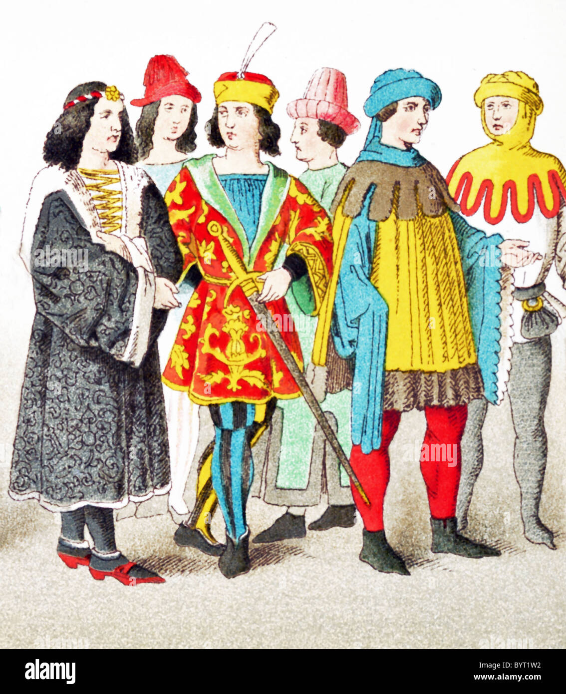 1450 clothes -Fotos und -Bildmaterial in hoher Auflösung – Alamy