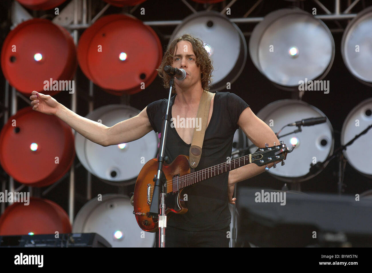 Razorlight - Johnny Borrell Live Earth Konzert in London im Wembley ...