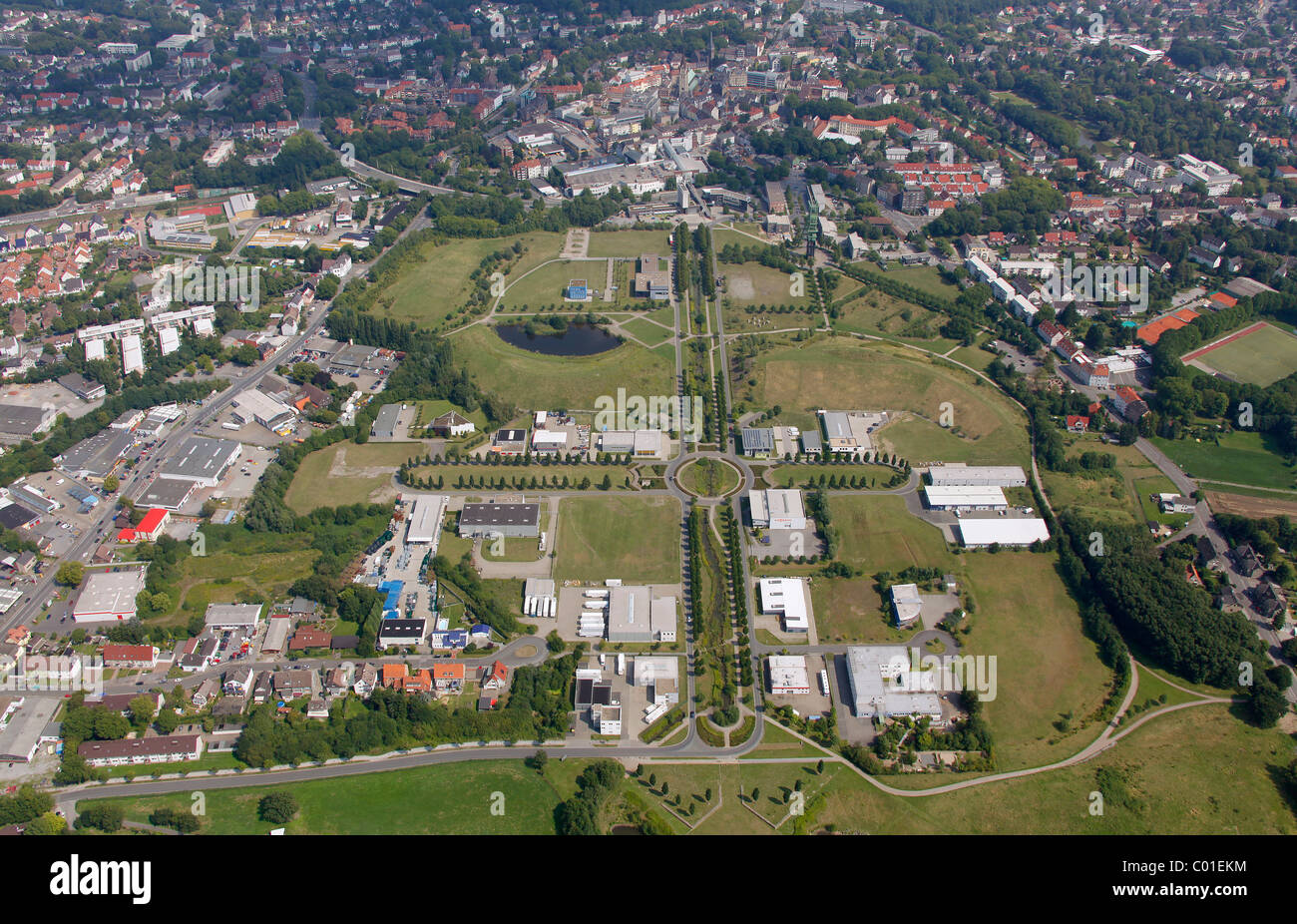 Luftaufnahme, Erin Coal Mine, Castrop-Rauxel, Ruhrgebiet, Nordrhein ...