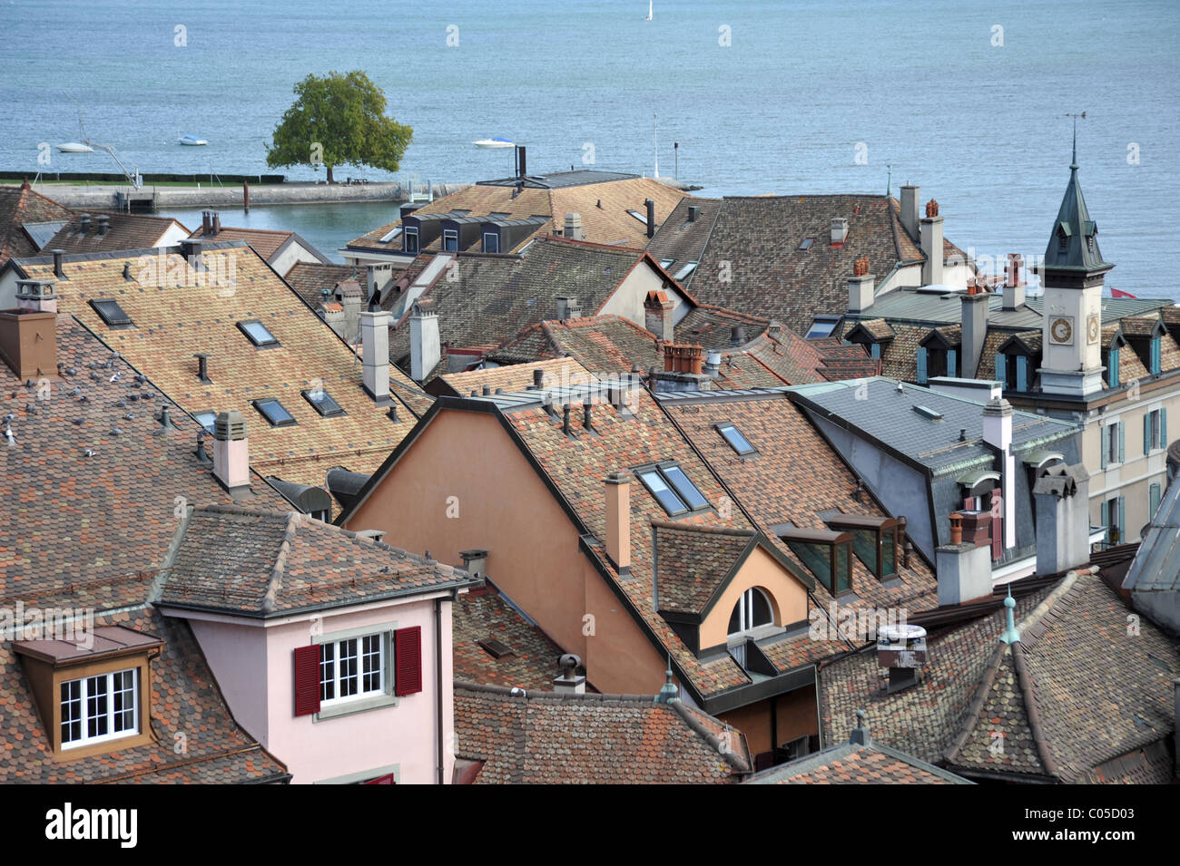 Nyon Lake Geneva Switzerland Stockfotos und -bilder Kaufen - Alamy