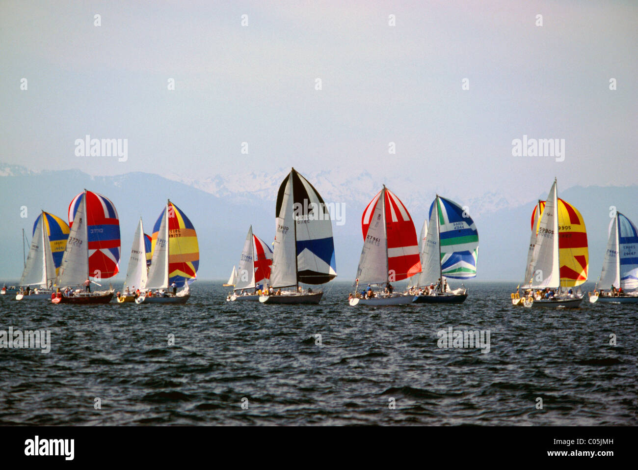 Segelboote Segeln in Swiftsure International Yacht Race Regatta in der ...