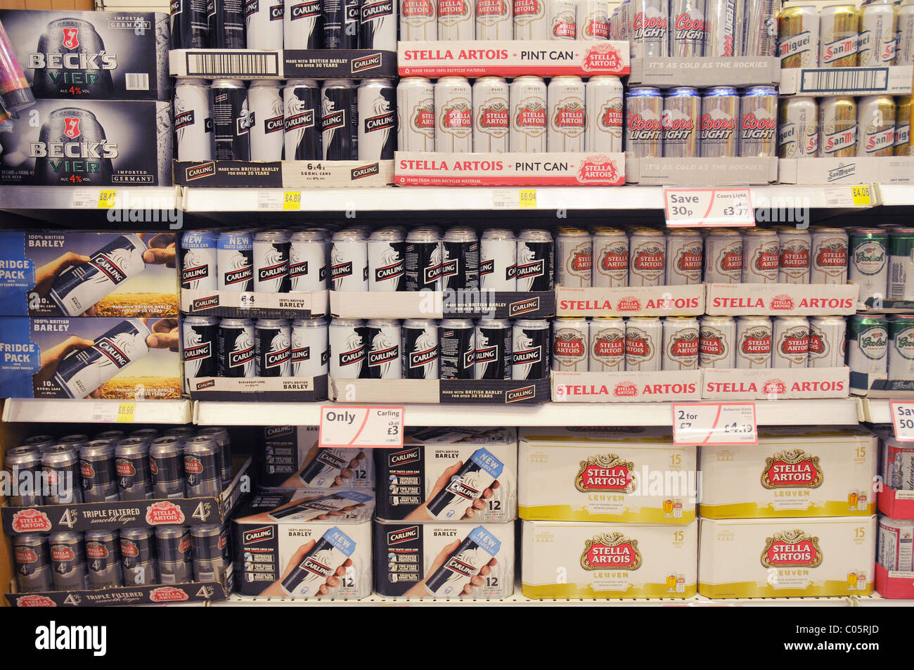 Supermarkt Bier Stockfotos und -bilder Kaufen - Alamy