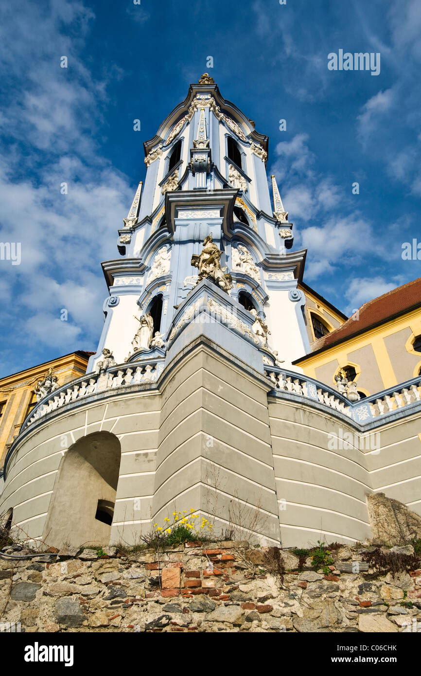 Barockkirche in Dürnstein in der Wachau, Waldviertel, Niederösterreich ...
