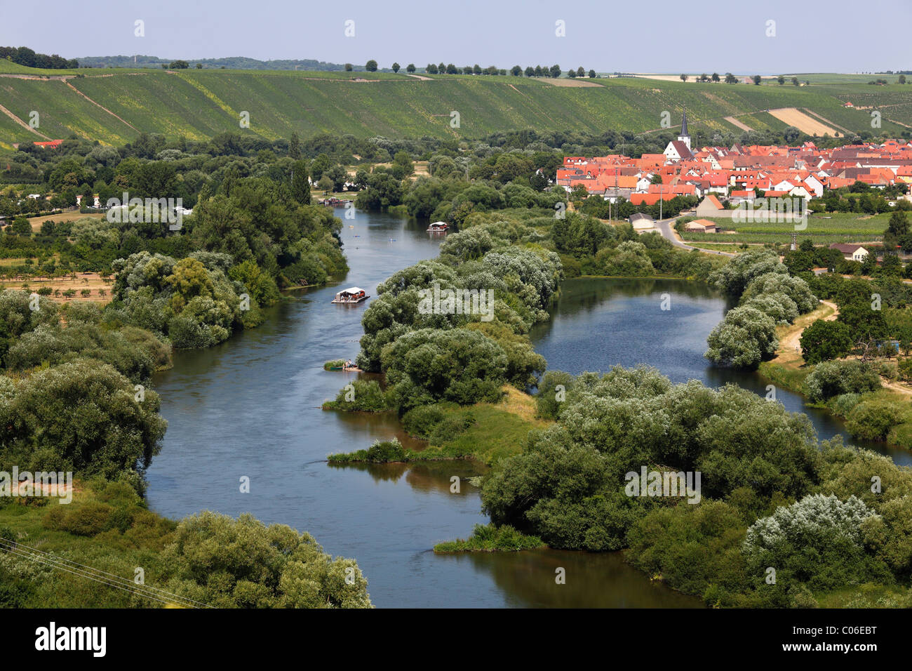Old Main River, Nordheim am Main, Mainschleife, Schleife in den Fluss ...