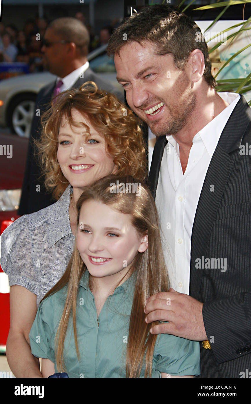 Abigail Breslin, Jodie Foster und Gerard Butler kommen bei der Premiere ...