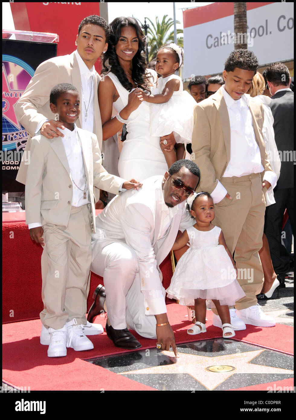 Justin Kämme, Quincy Jones Brown JR, Sean Combs aka P. Diddy, Kim Porter, D'Lila Star Kämme ...