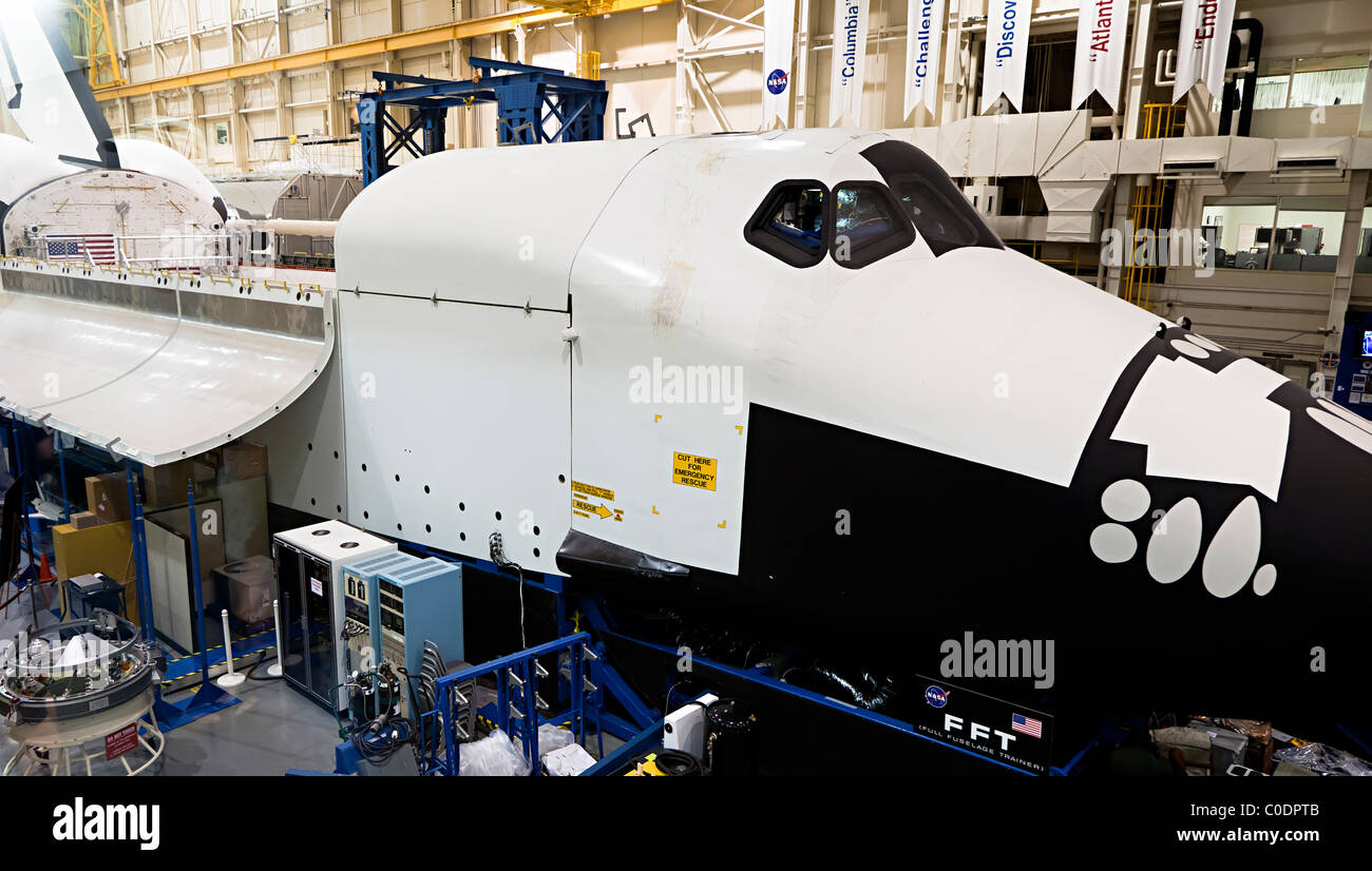 Shuttle in den Space Vehicle Trainings und Mockup Anlage NASA Space ...